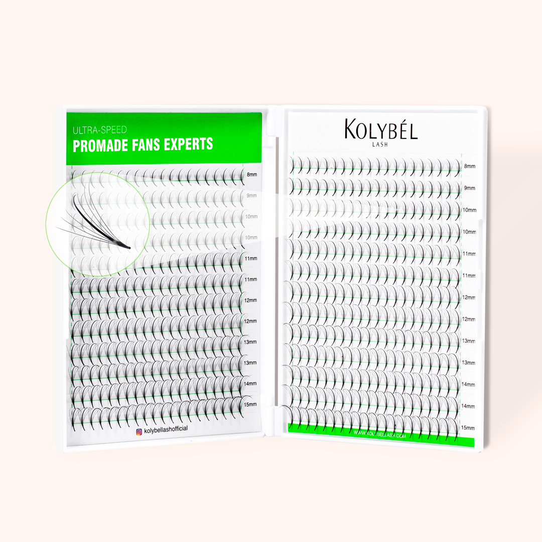 7D Wispy Promade Pointy Base Volume Lash Fans(500 Fans) US – Kolybel